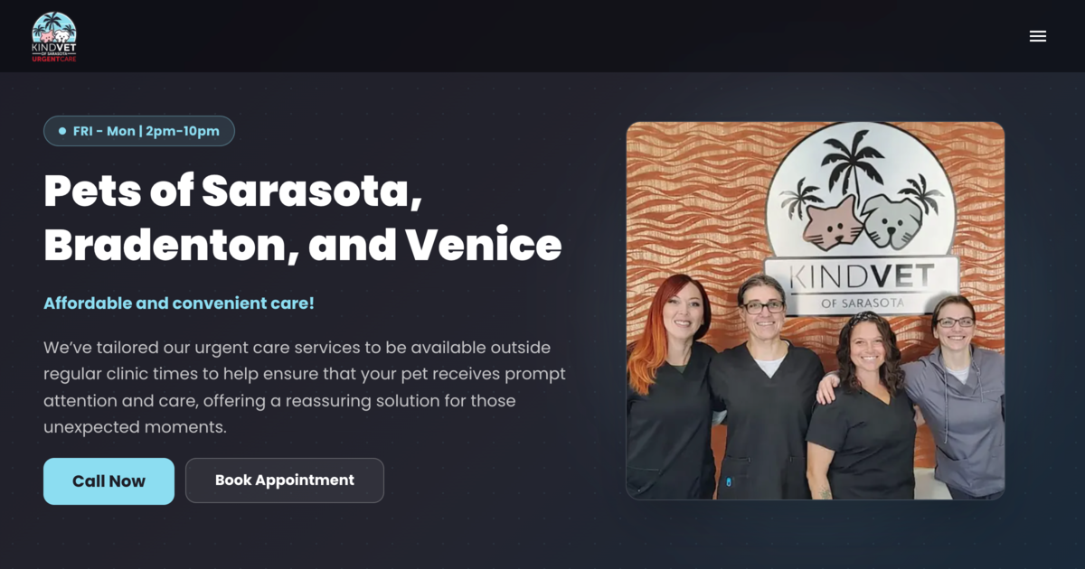 KindVet Sarasota | Veterinary Urgent Care